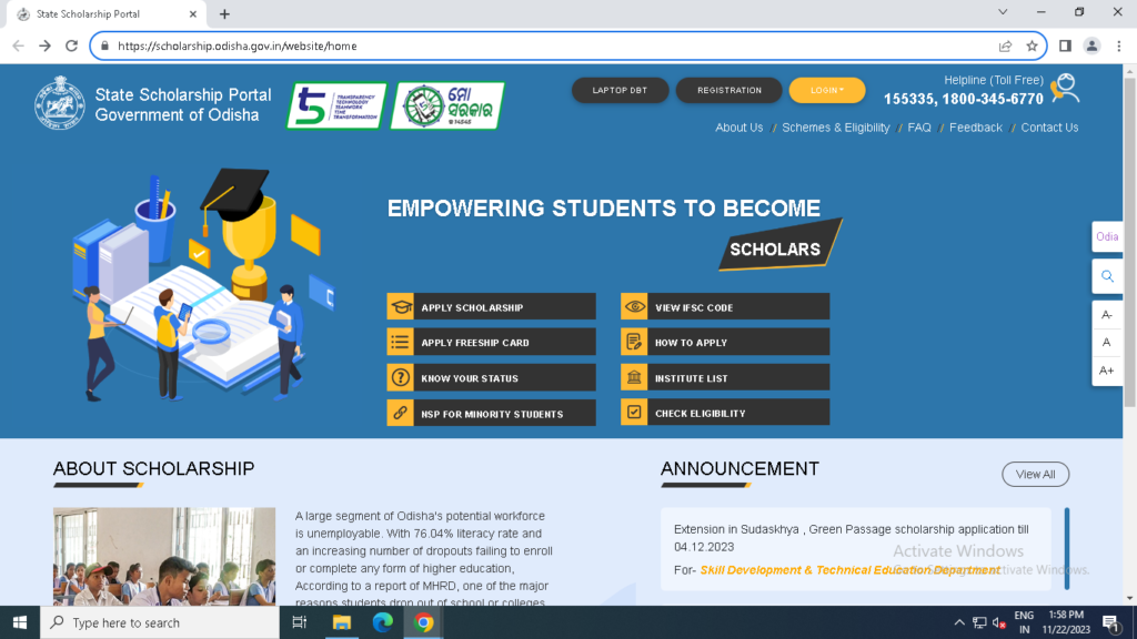Nirman Shramik Kalyan Yojana Odisha Educational Opportunities
